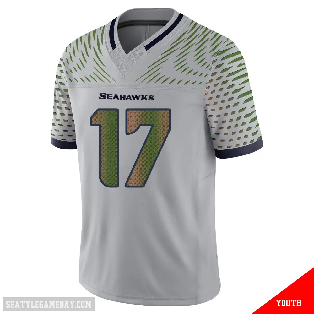 ＃17 Youth Tyler Scott Gray Limited Seattle Seahawks Wolf 2025 Rivalries ...