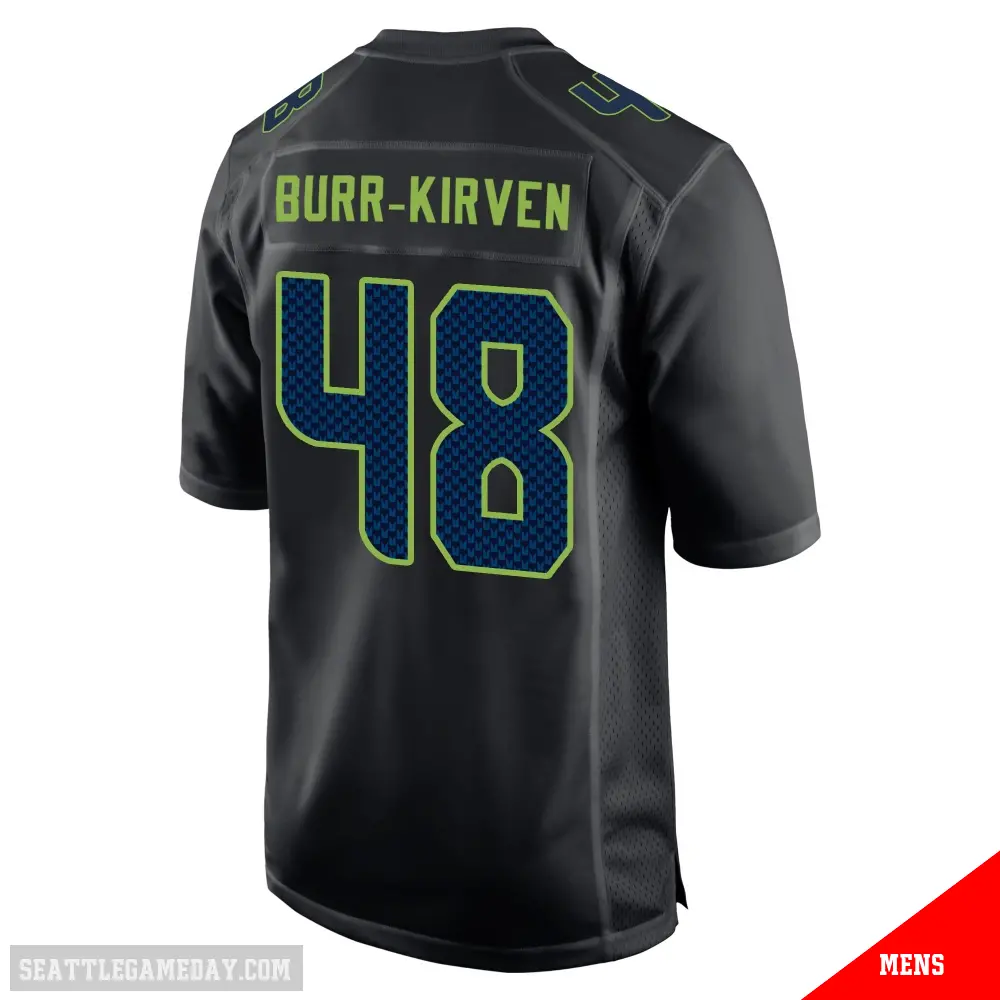 ＃48 Men's Ben Burr-Kirven Black Game Seattle Seahawks Carbon Fashion ...